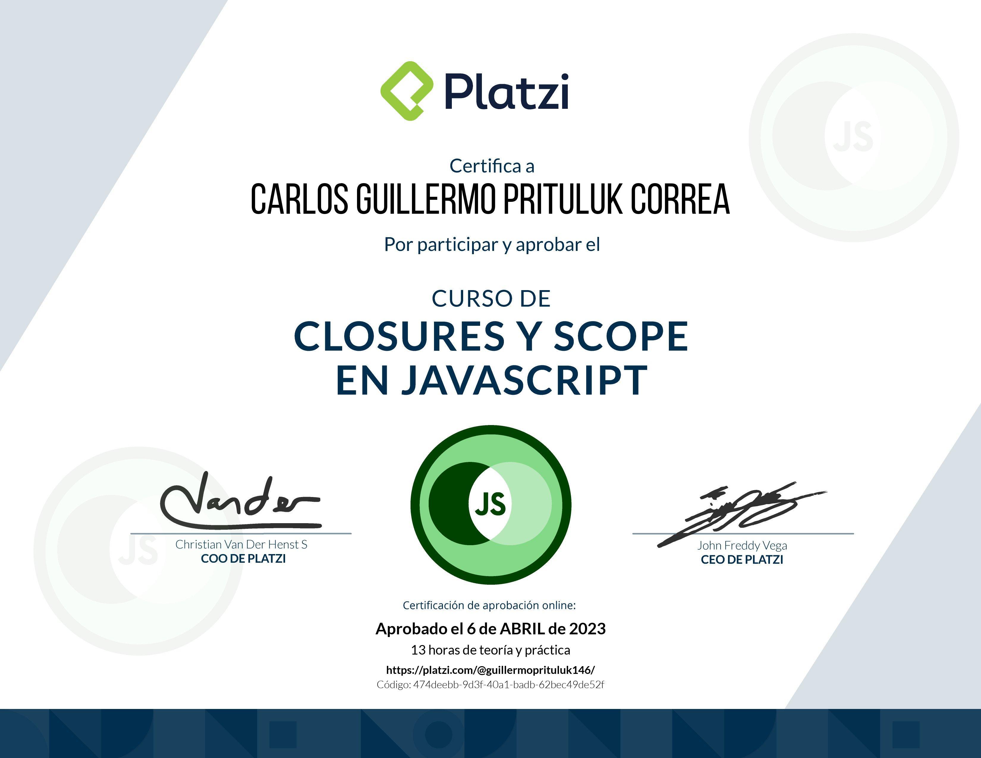 Guillermo Prituluk - Frontend Developert